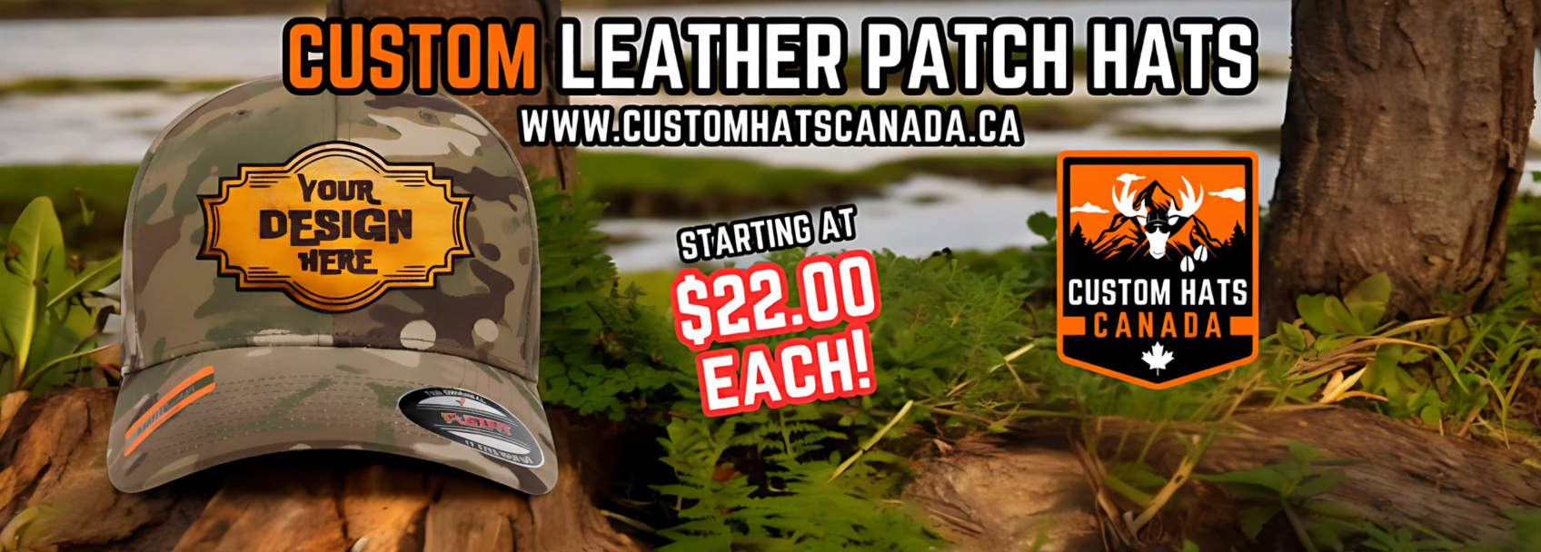 Custom Made Leather Patch Hats – Custom Hats Canada